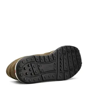 TOD'S Suede Round Toe Lace-up Sneakers - Green