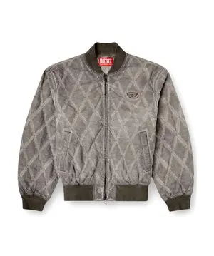 DIESEL® J-type-treat Bomber Jacket - Grey