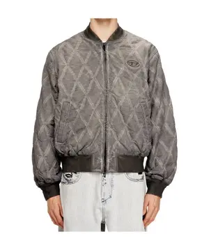 DIESEL® J-type-treat Bomber Jacket - Grey