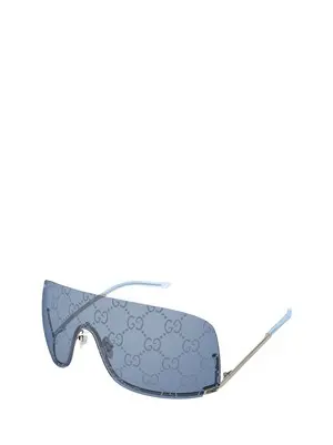 Gucci Oversized Shield Sunglasses