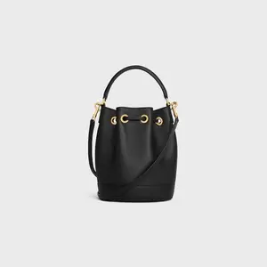 Celine Teen Clara Bag In Supple Grained Calfskin - Black