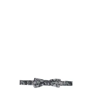 Dries Van Noten Printed Jacquard Bow Tie - Grey