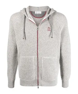 Brunello Cucinelli Zip-up Hooded Cardigan