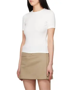 COURREGES Courrèges Crewneck T-shirt With Straight Hem