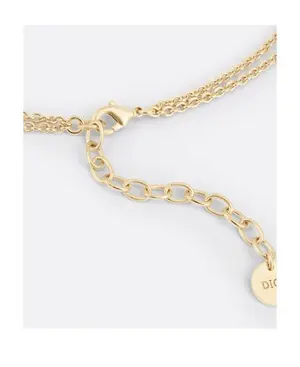 Dior Jardin D'hiver Multi-chain Necklace With Pearl And Ladybug Pendant