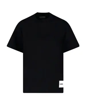 JIL SANDER Pack Of Three Crewneck Cotton T-shirts With Logo Patch
