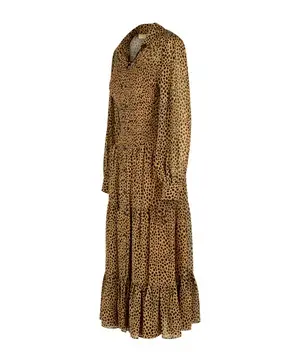 Michael Kors Allover Printed Pleated Shirt Dress