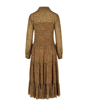 Michael Kors Allover Printed Pleated Shirt Dress