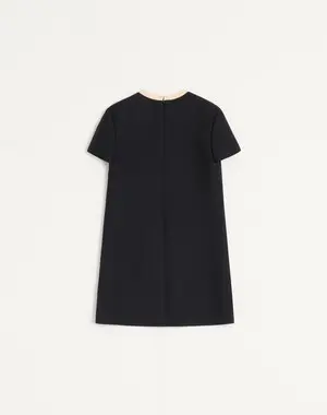 Valentino Garavani Crepe Couture Short Sleeve Dress