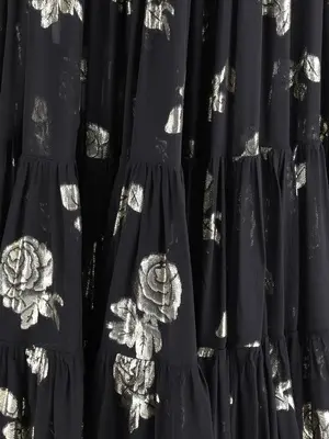 Chloé Floral Pattern Midi Skirt