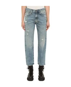R13 Logo Regular Jeans