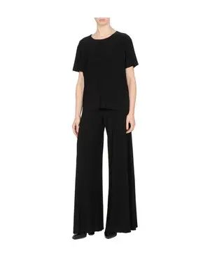 Norma Kamali Crewneck Short Sleeve Top