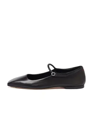 AeydĒ Uma Square-toe Mary Jane Flats - Black