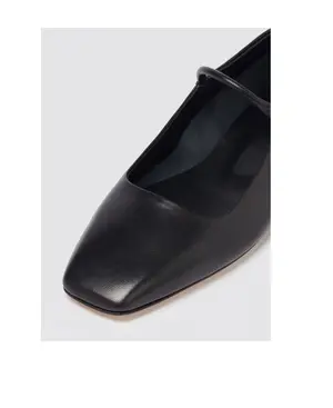 AeydĒ Uma Square-toe Mary Jane Flats - Black