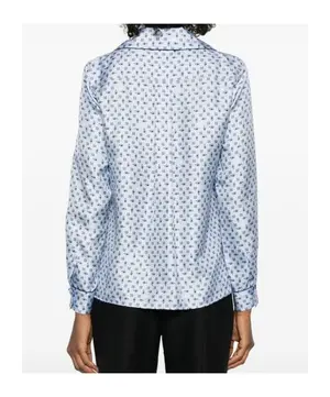 Max Mara Disco Printed Pajama Shirt - Blue