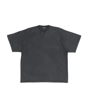 Balenciaga T-shirt Strike 1917 Oversize Da Donna In Nero