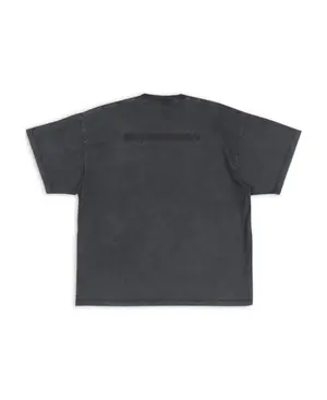 Balenciaga T-shirt Strike 1917 Oversize Da Donna In Nero