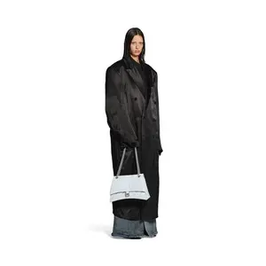 Balenciaga Crush Quilted Medium Shoulder Bag - Blue