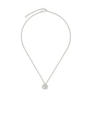 Gucci Gg Marmont Pendant Necklace - Silver