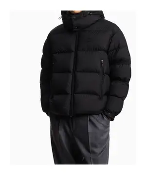 Emporio Armani Zip-up Hooded Down Jacket