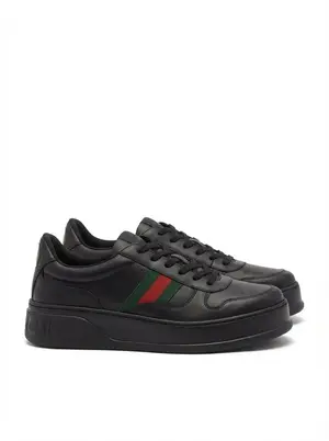 Gucci Low-top Chunky Sole Sneakers - Black