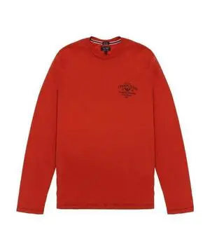Emporio Armani Logo Details Long-sleeved T-shirt - Red