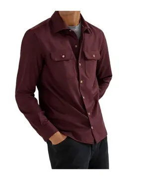 Brunello Cucinelli Flannel Pocket Shirt