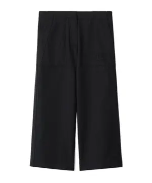 Burberry Straight-leg Trousers With Equestrian Knight Logo Embroidery