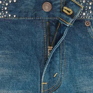 Celine Mini Shorts In Dark Union Wash Denim