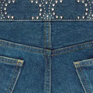 Celine Mini Shorts In Dark Union Wash Denim