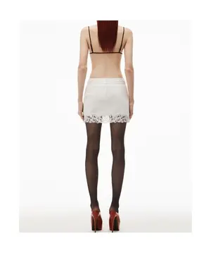 Alexander Wang Embroidered Terry Mini Skirt