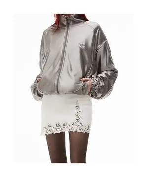 Alexander Wang Embroidered Terry Mini Skirt