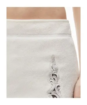 Alexander Wang Embroidered Terry Mini Skirt