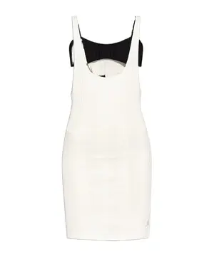 Attico Double Layered Ribbed Mini Dress