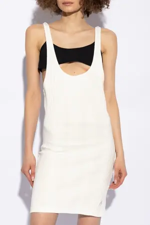 Attico Double Layered Ribbed Mini Dress