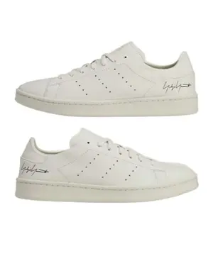 Y3 Lace-up Leather Sneakers - Orbit Grey