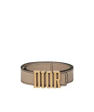 Dior Logo Belt - Hazelnut