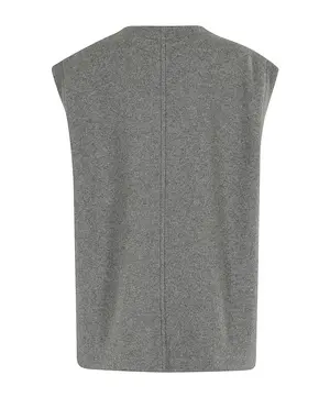 MAISON MARGIELA V-neck Felted Vest - Gray