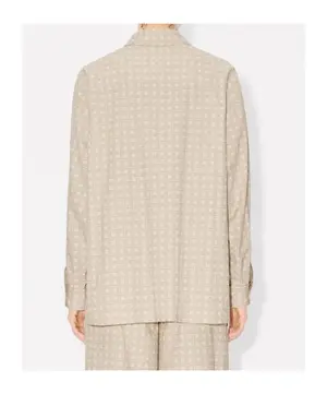 Kenzo Weave Dropped Twill Shoulder Shirt