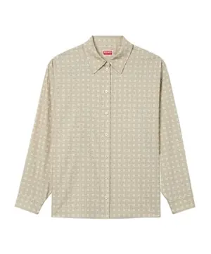 Kenzo Weave Dropped Twill Shoulder Shirt