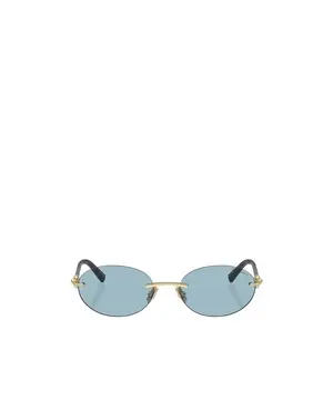TIFFANY  CO. Tiffany & Co. Logo Oval Sunglasses - Blue
