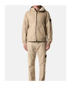 Stone Island Nylon Panama Hooded Jacket - Desert