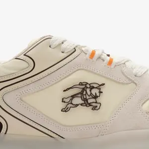 Burberry Ekd Low-top Sneakers - Ceramic White