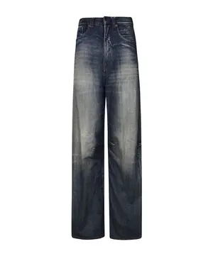 MAISON MARGIELA Straight Leg Jeans - Blue