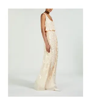 Max Mara Embellished Maxi Dress - Pink