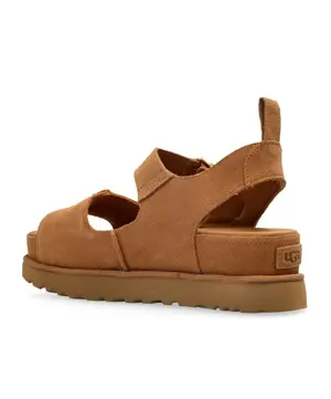UGG Goldenstar Sandals With Adjustable Ankle Strap - Maroon