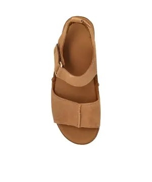 UGG Goldenstar Sandals With Adjustable Ankle Strap - Maroon