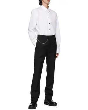Givenchy Chain Detail Straight Leg Trousers