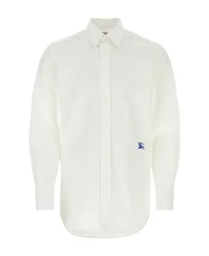 Burberry Logo Embroidered Button-up Shirt