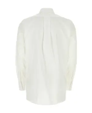 Burberry Logo Embroidered Button-up Shirt